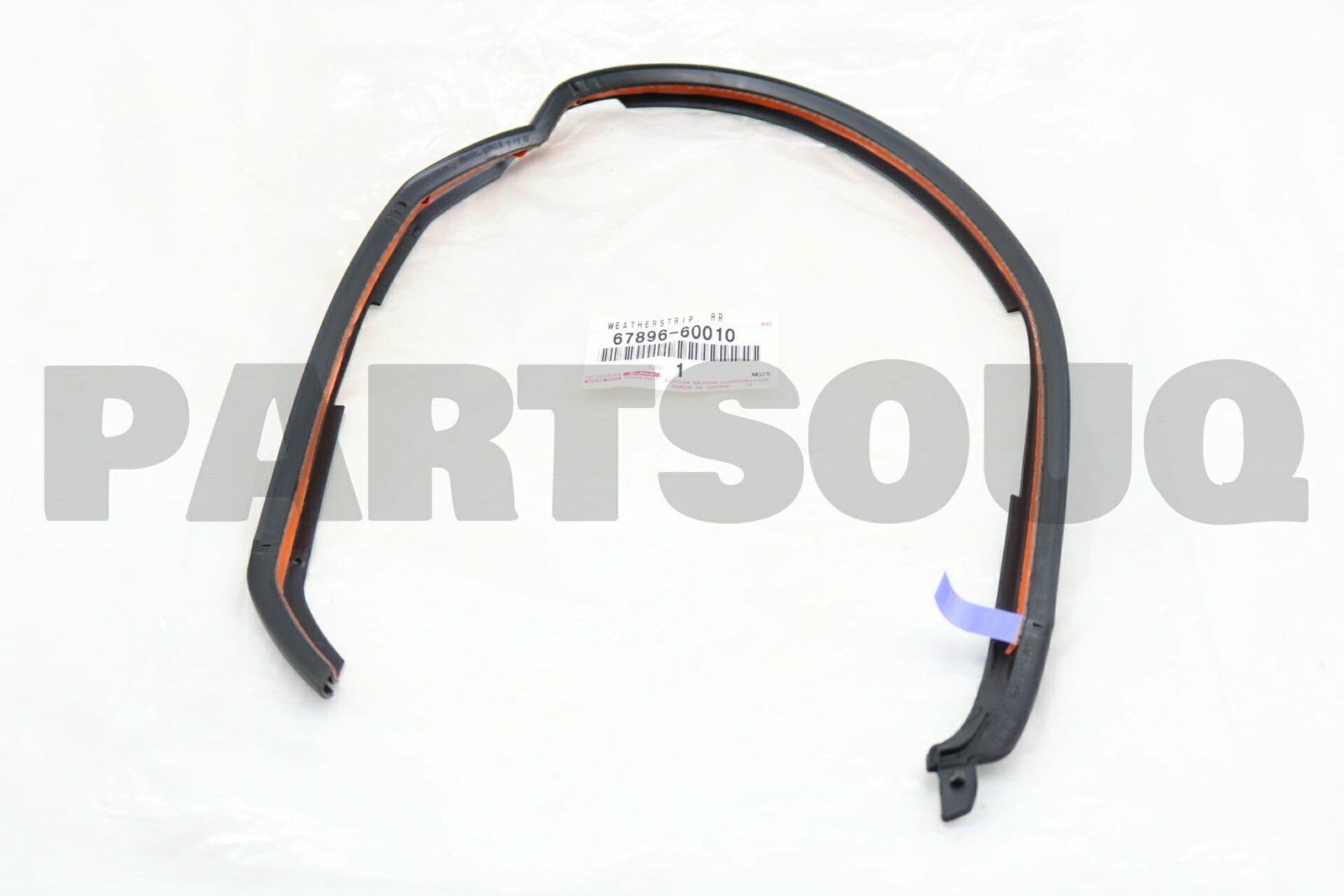 6789660010 Genuine Toyota WEATHERSTRIP, REAR DOOR, NO.3 LH 67896-60010 ...