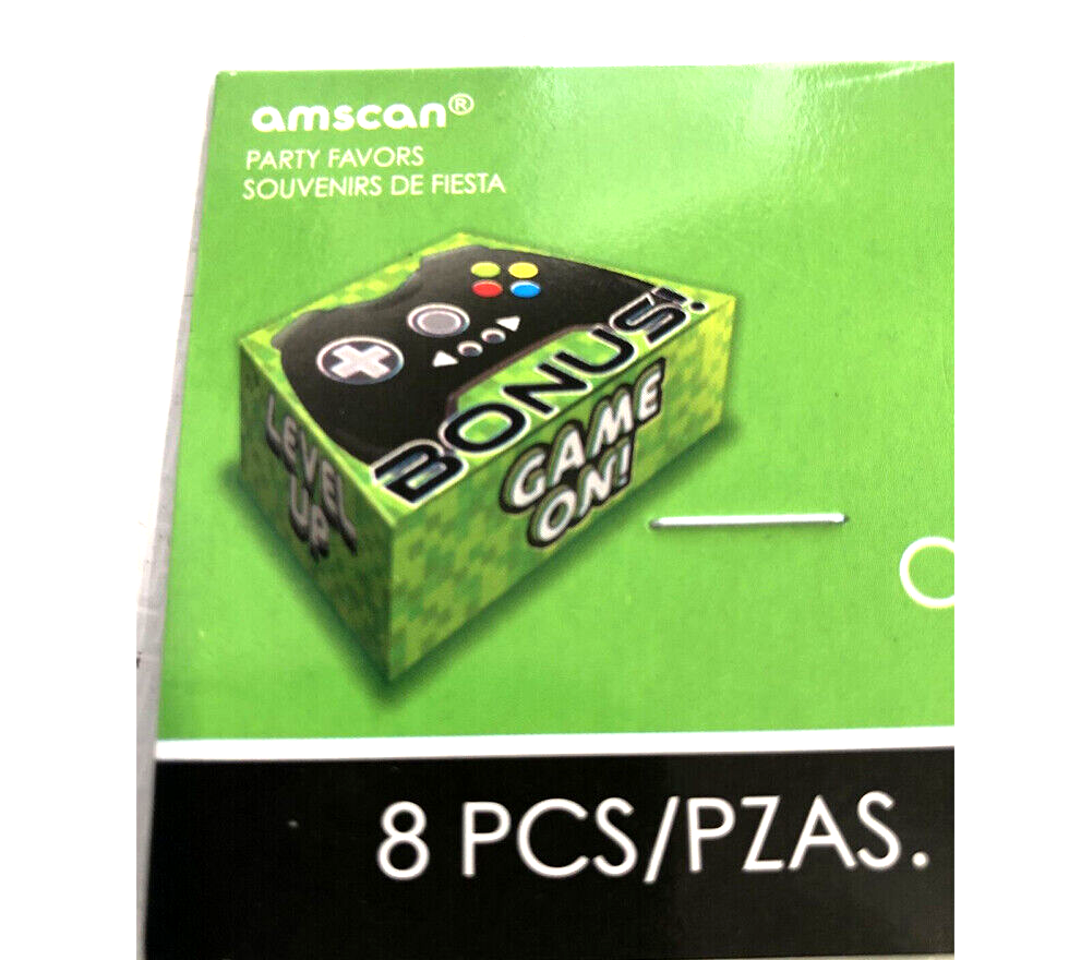 Level Up Game Controller Favour Boxes (8) Birthday Party Loot Lolly ...
