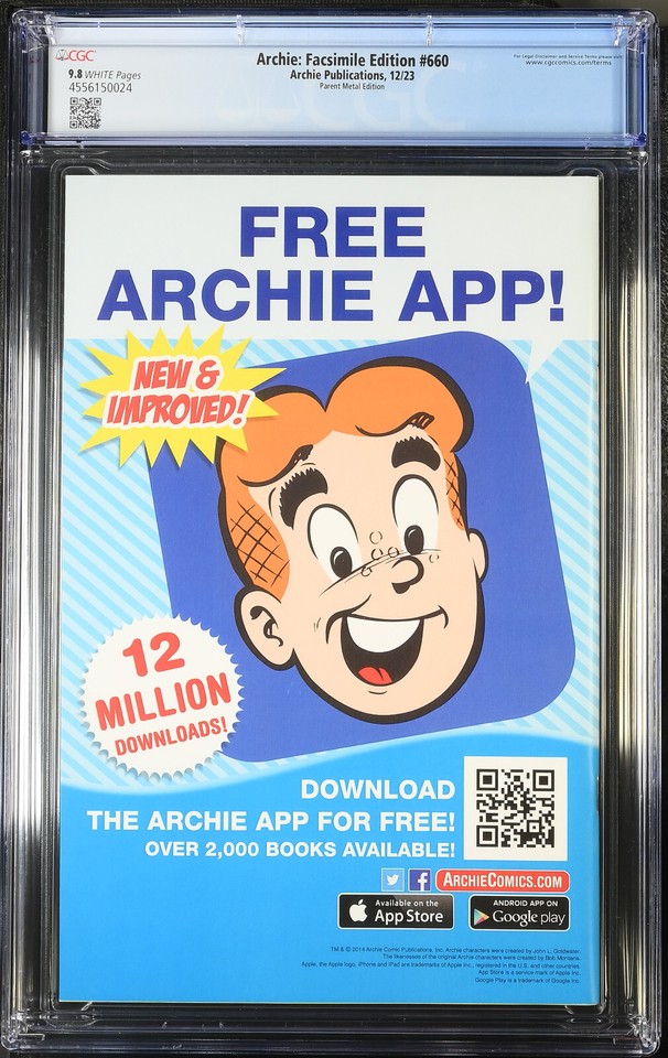 Archie Comics #660 Dan Parent Metal Variant CGC 9.8 - Limted to 12 | eBay