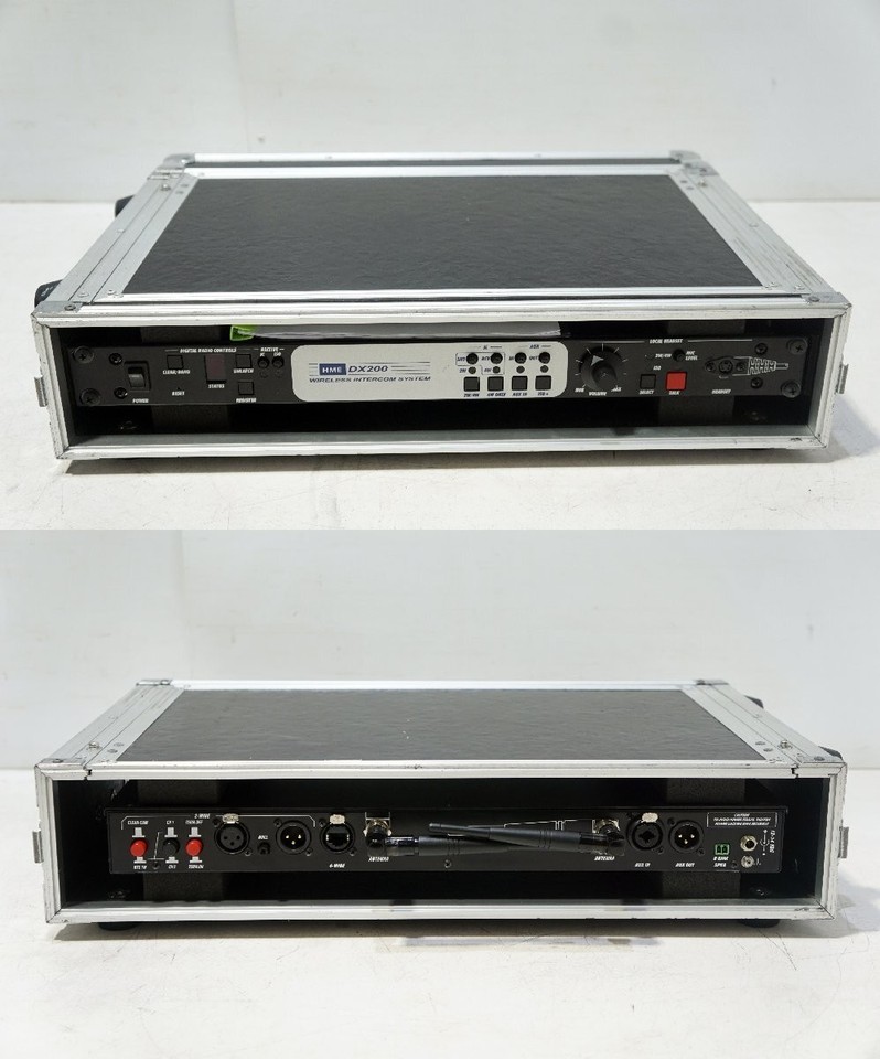 Clear-Com HME DX200 Wireless Intercom System with Headsets,Charger,Case ...