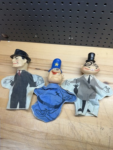 Lot Of 3 1960’s Ideal Toys Dick Tracy Hand Puppets Joe Jitsu Hemlock ...