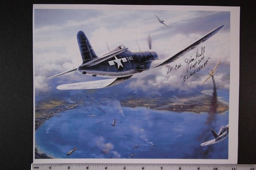 LOT: Two WW II FLYING ACE JIM HILL (1921-1999) AUTOGRAPH ITEMS~ | eBay