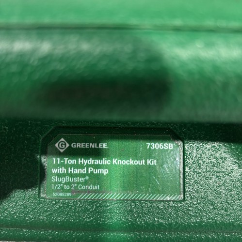 Greenlee 7306sb Hydraulic Knockout Set. This thing is almost brand new ...