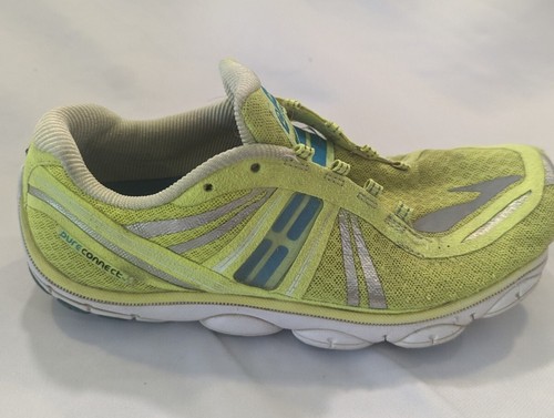 Brooks Pure Connect 3 Running Shoes Womens 1201561B773 Neon Yellow Gray ...