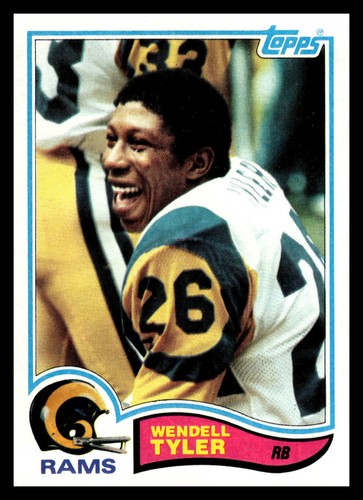 1982 Topps #385 Wendell Tyler Los Angeles Rams Football Card EX | eBay