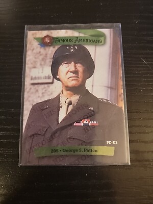 2021 FAMOUS AMERICANS HISTORIC FOIL PARALLEL GEORGE S. PATTON 1 Of 150 ...