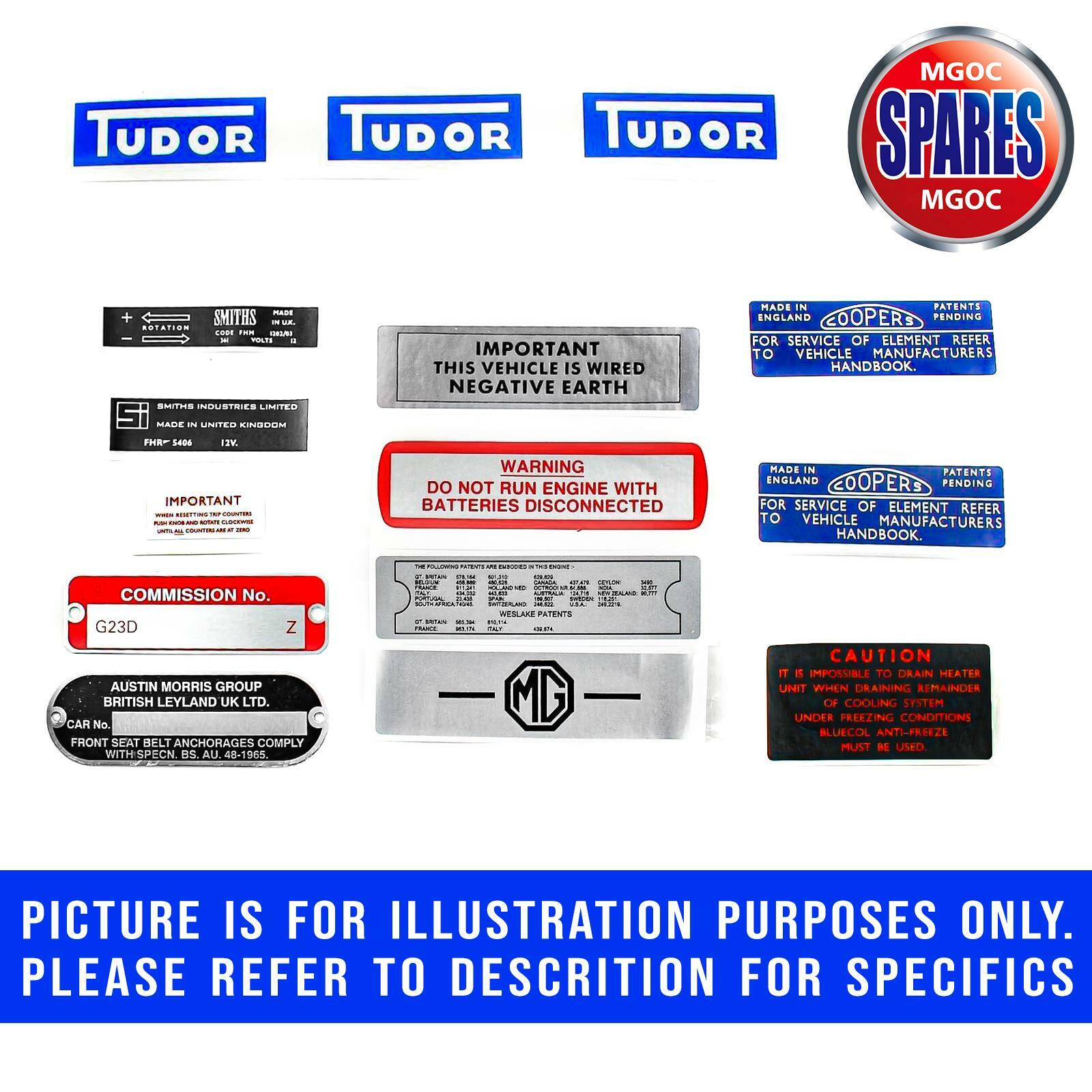 Classic MG Midget 1970 to 1971 Decals & Sticker Set | eBay