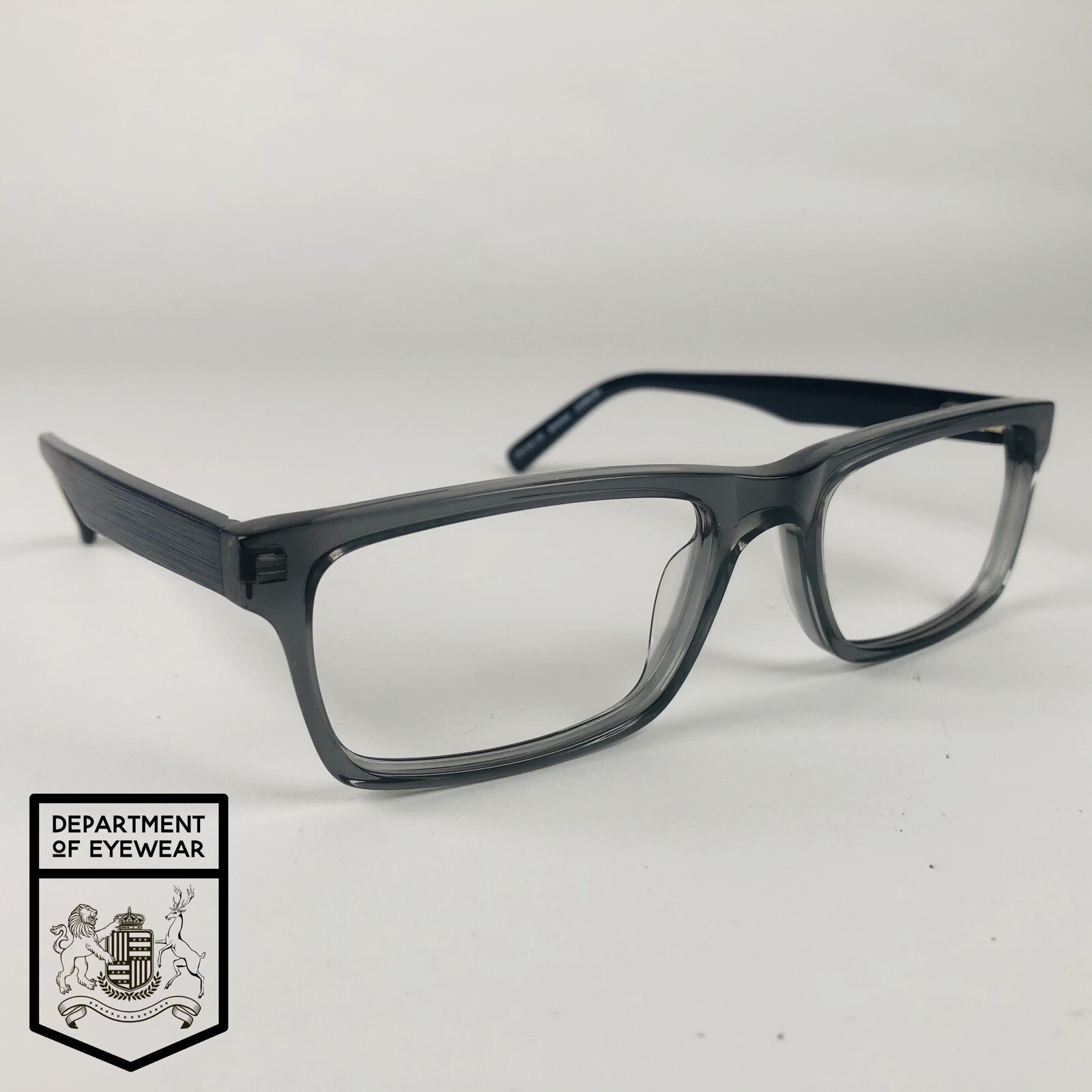 Specsavers Eyeglasses Grey Rectangle Glasses Frame Mod Abraham 25390193 ...