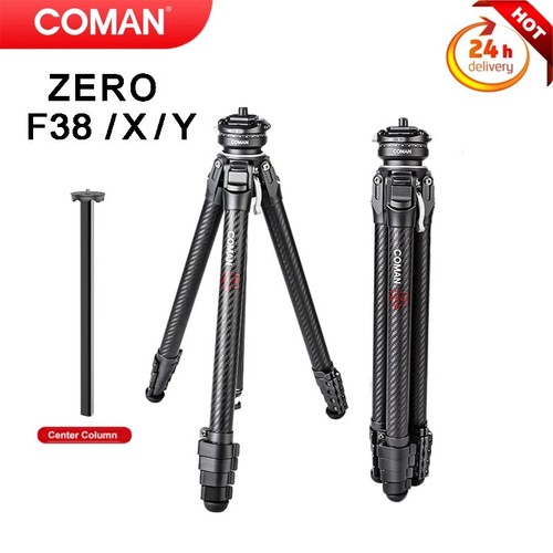 COMAN ZERO X/Y/F38/V Lightweight Travel Tripod Carbon Fiber F38 Quick ...