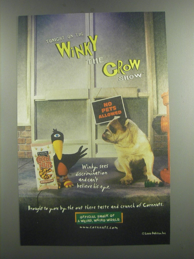 2000 Nabisco Corn Nuts Ad - Tonight on the winky the crow show | eBay