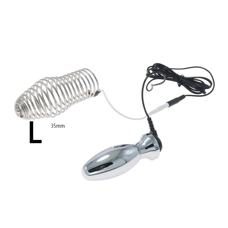 Electric E Stim Penis Stretcher Dilator Plug Enhancer Ring Delay Ejaculation USA | eBay