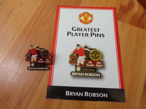 DANBURY MINT MANCHESTER MAN UNITED GREATEST PLAYER PIN BADGE BRYAN ...