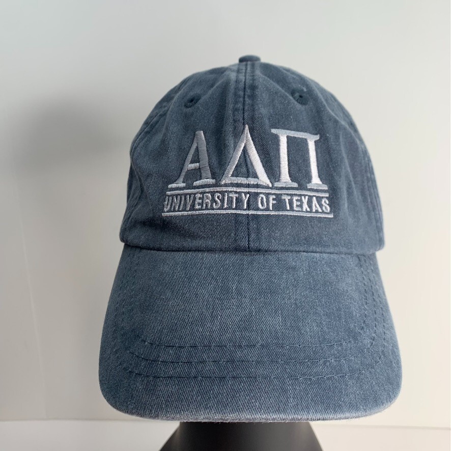 Alpha Delta Pi University Of Texas Sorority Logo Blue Baseball Hat Cap ...