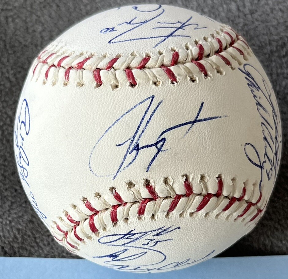 2011 AL Team Signed All Star Game Rawlings Baseball Verlander Konorko ...