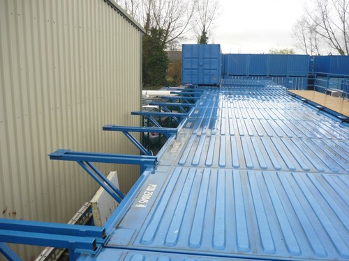 SHIPPING CONTAINER SELF STORAGE OUTRIGGERS OFFSET TOP CONTAINER PAIRS £ ...