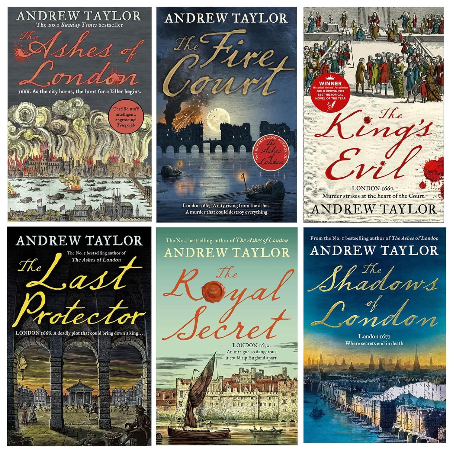 James Marwood & Cat Lovett Series Andrew Taylor 6 Books Collection Set ...