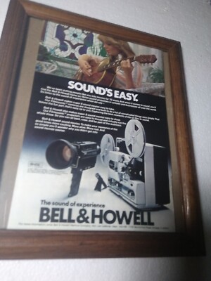 1970s Print Ad Bell & Howell Filmosonic 6.5x10 in vintage 8x10 frame ...