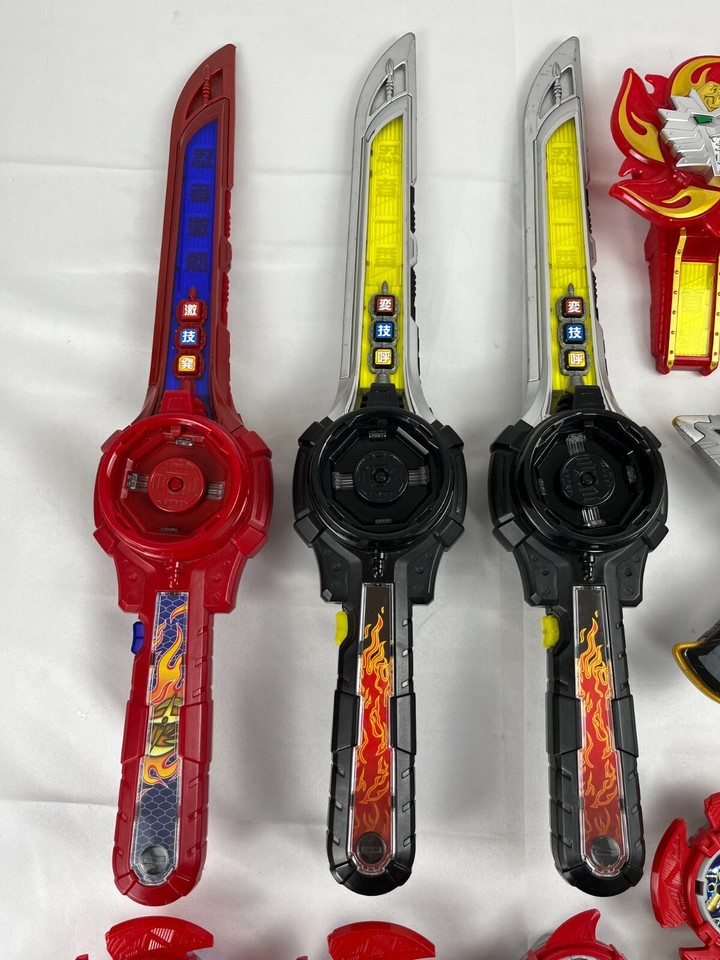 Power Rangers Ninja Steel Ninninger DX Sword Shuriken Ster Set Bundle ...
