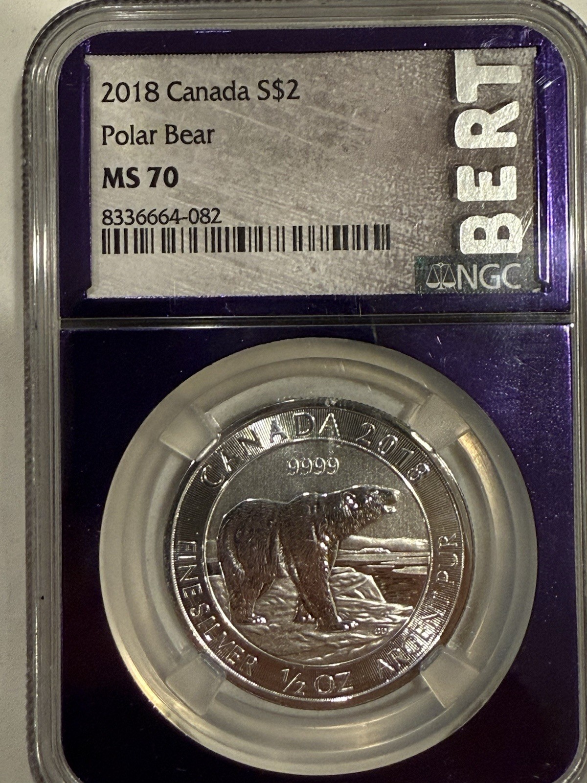 2018 Canada S$2 Polar Bear MS70 - 1/2 Oz .9999 Fine Silver | eBay