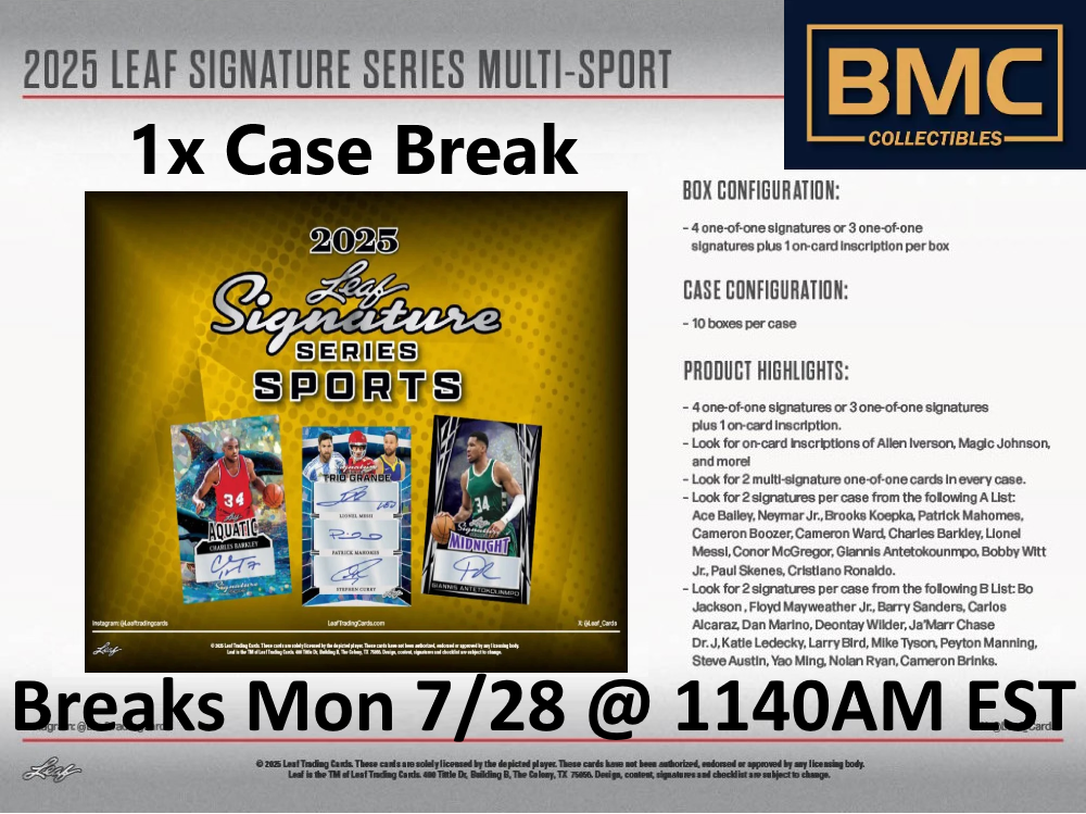 Nick Dunlap 2025 Leaf Signature Series Multi Sport 1x Case Break #17 | eBay