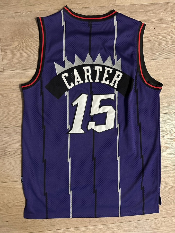 Vtg Nike NBA Toronto Raptors Vince Carter #15 Stitched Men's XL Jersey ...