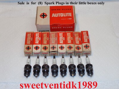 ( 8 ) ..'NOS' Ford ‘Autolite’ BF-32 Spark Plugs …‘STAR LOGO’... Made in ...
