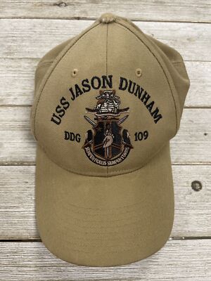 USMC Tan USS Jason Dunham DDG 109 Adjustable Hat | eBay