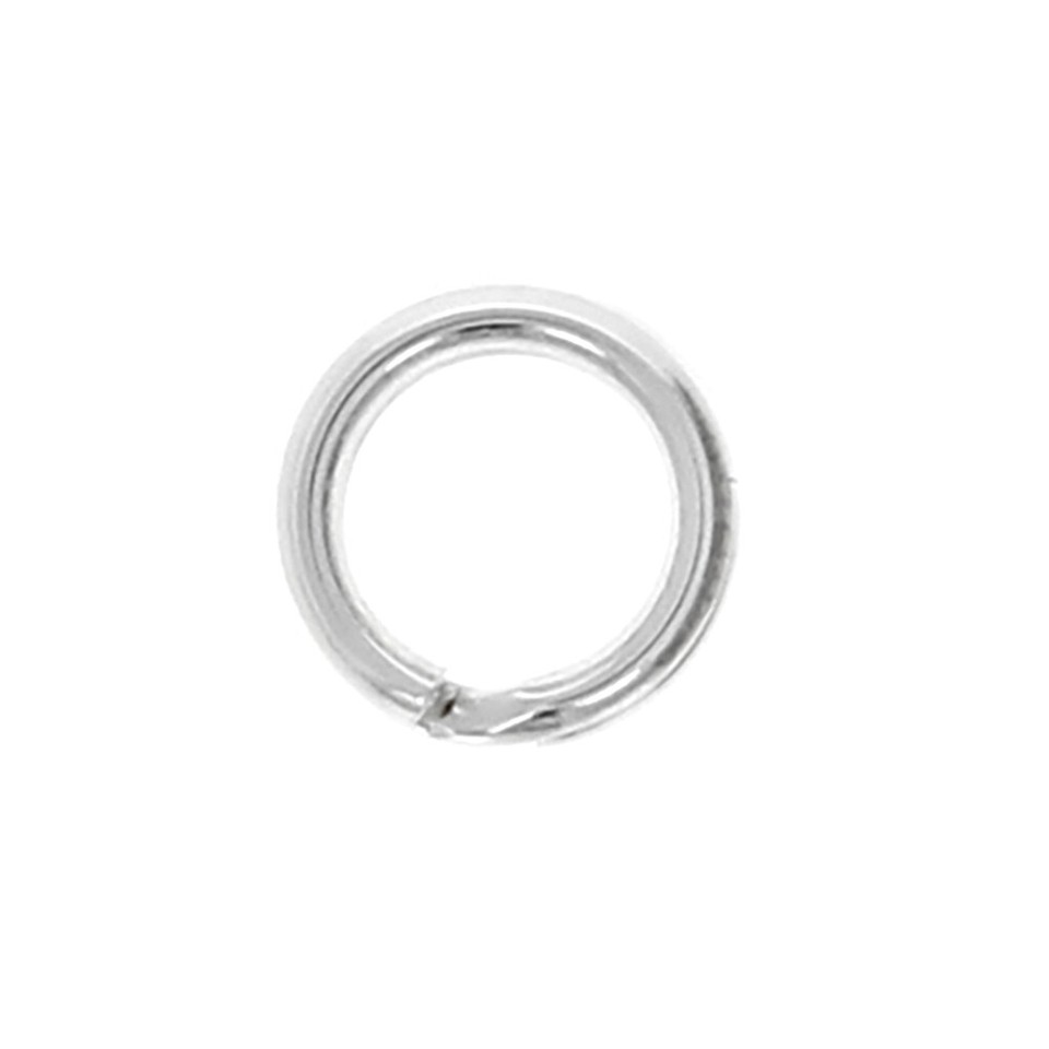 10pc- Sterling Silver, 6mm Split Ring, 925, 6mm outside diameter, Key ...