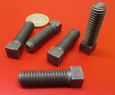 Steel Square Head Set Screws, Cup, 3/8"-16 x 1 1/4" Length, 25 Pieces ...