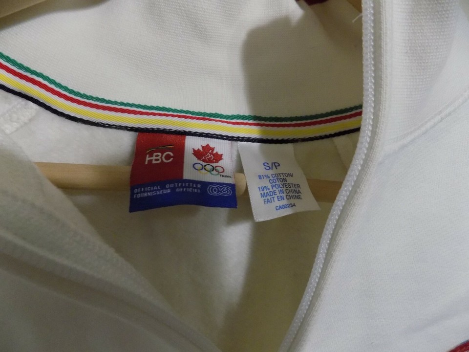 NEW HBC Canadian Olympic Team 1/4 Zip Sweater Sweatshirt Women's Small ...