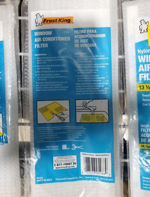 *3PACK* Window Air Conditioner Filter - Frost King Nylon - 13-1/2"x 24 ...