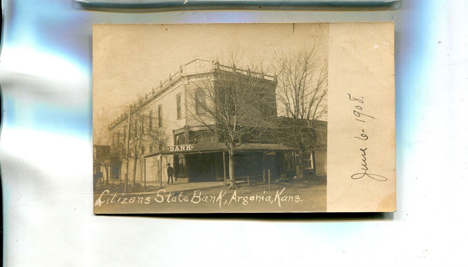 ARGONIA KANSAS STATE BANK REAL PHOTO POSTCARD 5741R | eBay