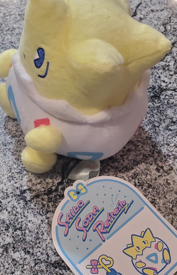 Togepi Saiko Soda Pop Plush Stuffed Animal Japanese Pokemon Center ...