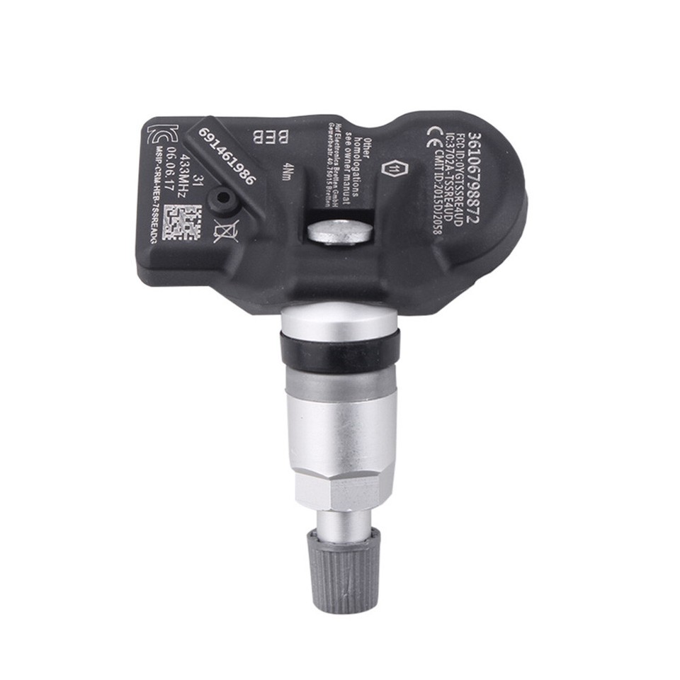 4PCS TPMS 433MHz Tire Pressure Monitoring Sensor For BMW 36106798872 ...