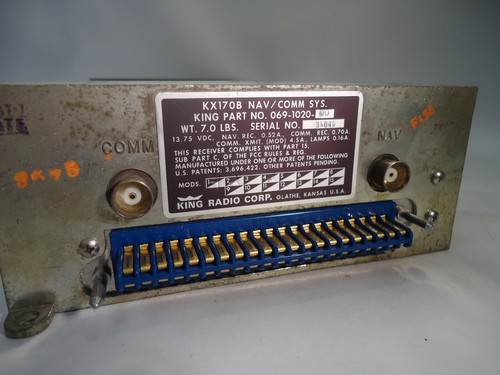 King KX-170B Nav Com Part Number 069-1020-00 For Parts | eBay