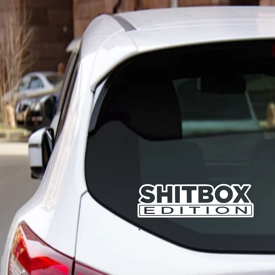 2PC SHITBOX Edition Decal Car Truck Badge Fender Window Stickers 22 ...