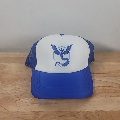 Pokémon Go Team Mystic Blue/White Snapback Trucker Hat New W/o Tags | eBay