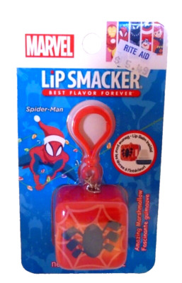 Marvel Spiderman Lip Smacker Cube W/Clip keychain Amazing Marshmallow ...