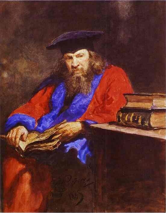 Oil painting Portrait-Of-Dmitry-Mendeleev-1885-Ilya-Repin-Oil-Painting ...