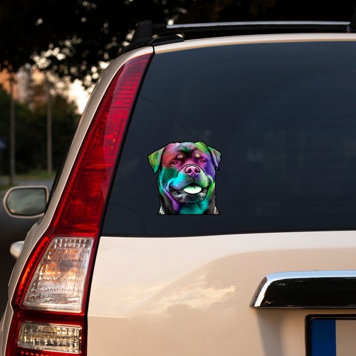 Rottweiler On Custom Car Stickers - Choose Your Size and Name to ...