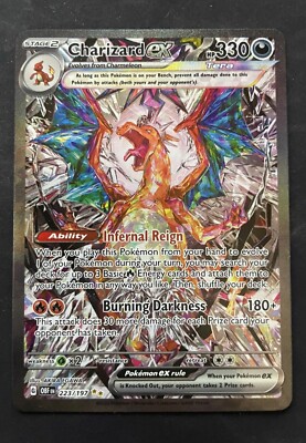 CHARIZARD EX - ALT ALTERNATE ART 233/197 OBSIDIAN FLAMES POKEMON. *In ...