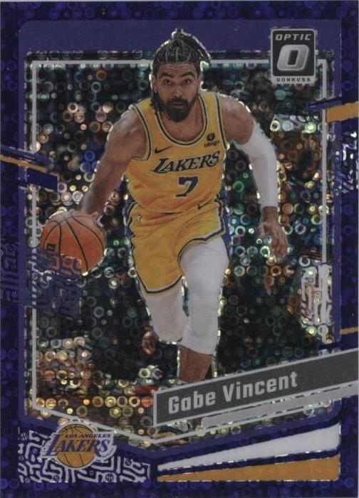 2023-24 Panini Donruss Optic - Gabe Vincent #36 Purple Fast Break Prizm ...