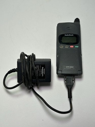 Vintage Radio Shack CT-504 Cellphone Flip Phone Cellular With Charger ...