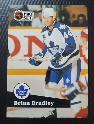 1991-92 Pro Set BRIAN BRADLEY Toronto Maple Leafs Hockey NHL Card # 489 ...