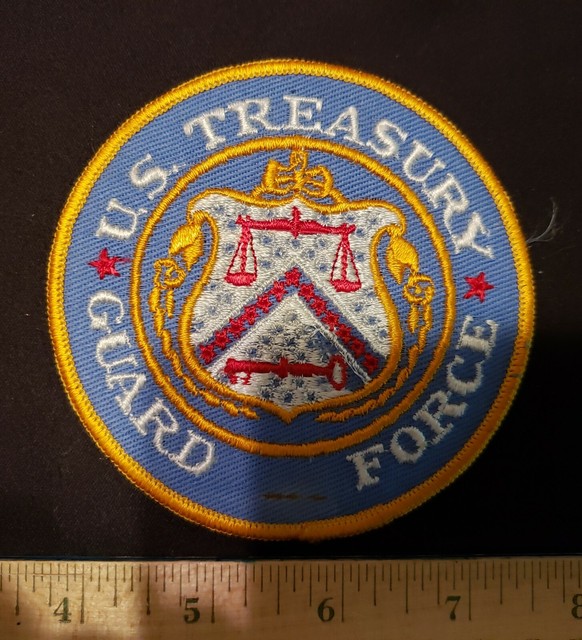 US TREASURY GUARD FORCE POLICE PATCH SECRET SERVICE BEP MINT PRINTING ...