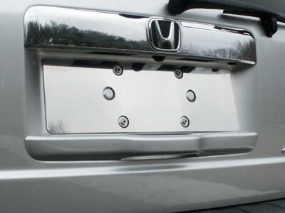 fit:2009-2015 Honda Pilot License Plate Bezel Backdrop Trim Cover Stick ...