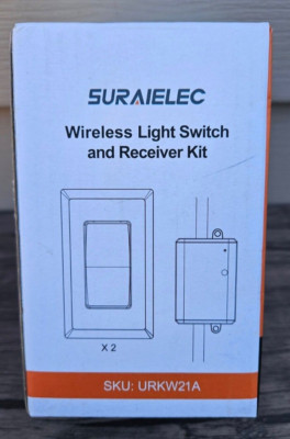 Suraielec Wireless Light 2 Switch Receiver Kit 21A High Power URKW21A ...