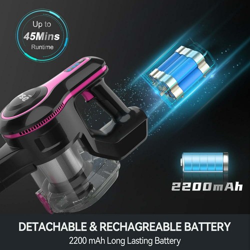 INSE N500R Cordless Vacuum Cleaner 6-in-1 Rechargeable Stick Vacuum ...