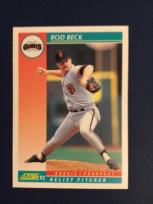 1992 Score Rod Beck Rookie Card | eBay
