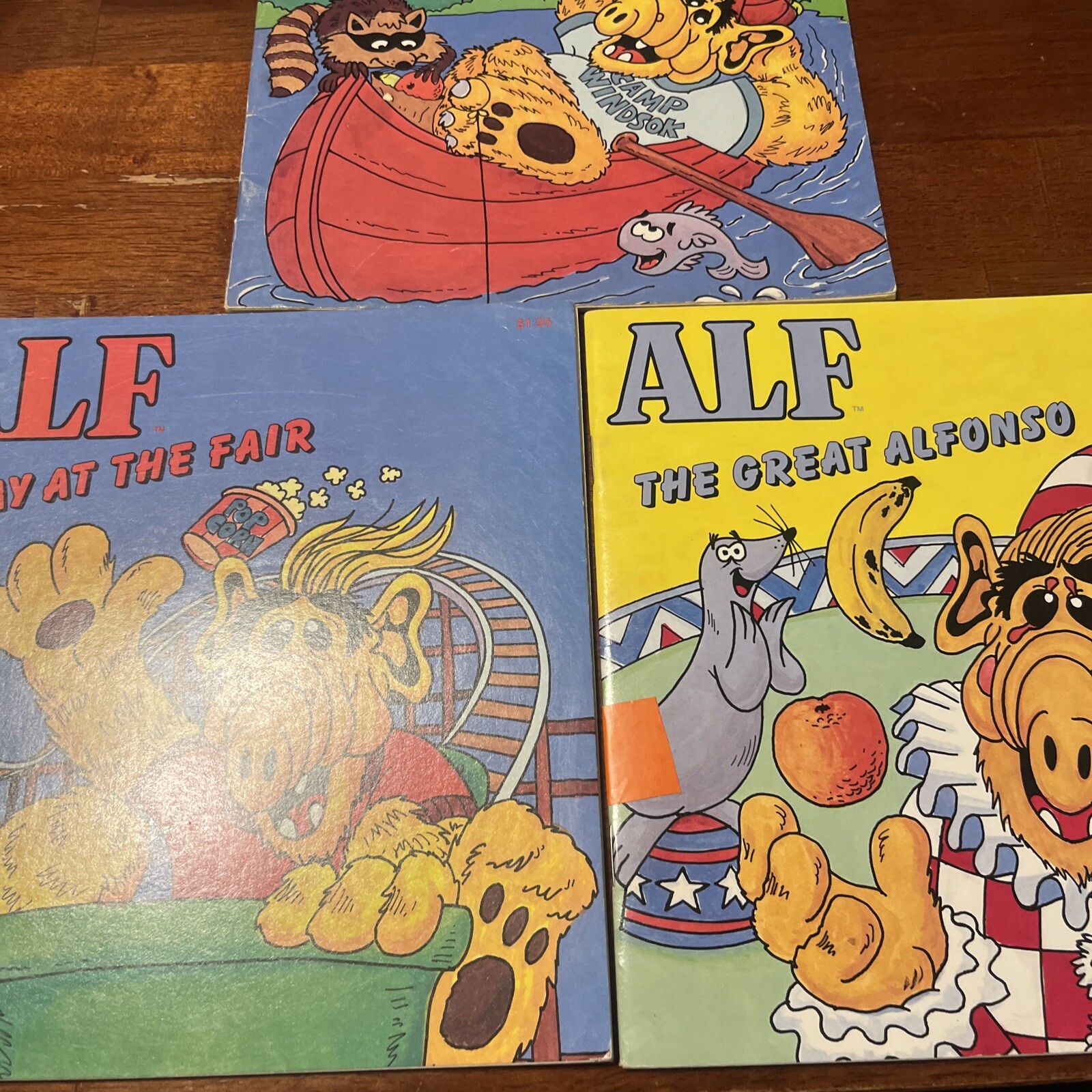 Vintage Lot Of 3 Alf Books Summer Camp Adventure,A Day At The Fair ...
